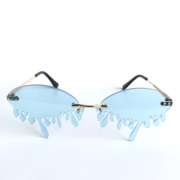 Accessories | Drip Sunglasses Blue Party Costume Glasses | Poshmark